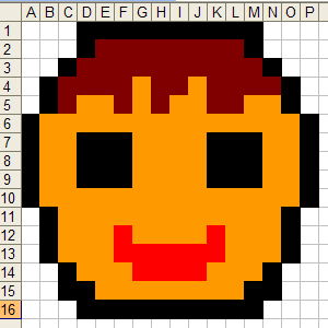New Media: 8-bit Pixel Face -AS