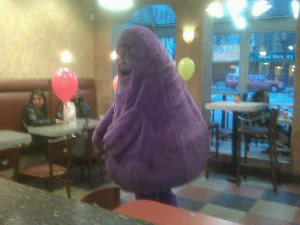 My Facial Expressions: The Evil Life of Grimace.