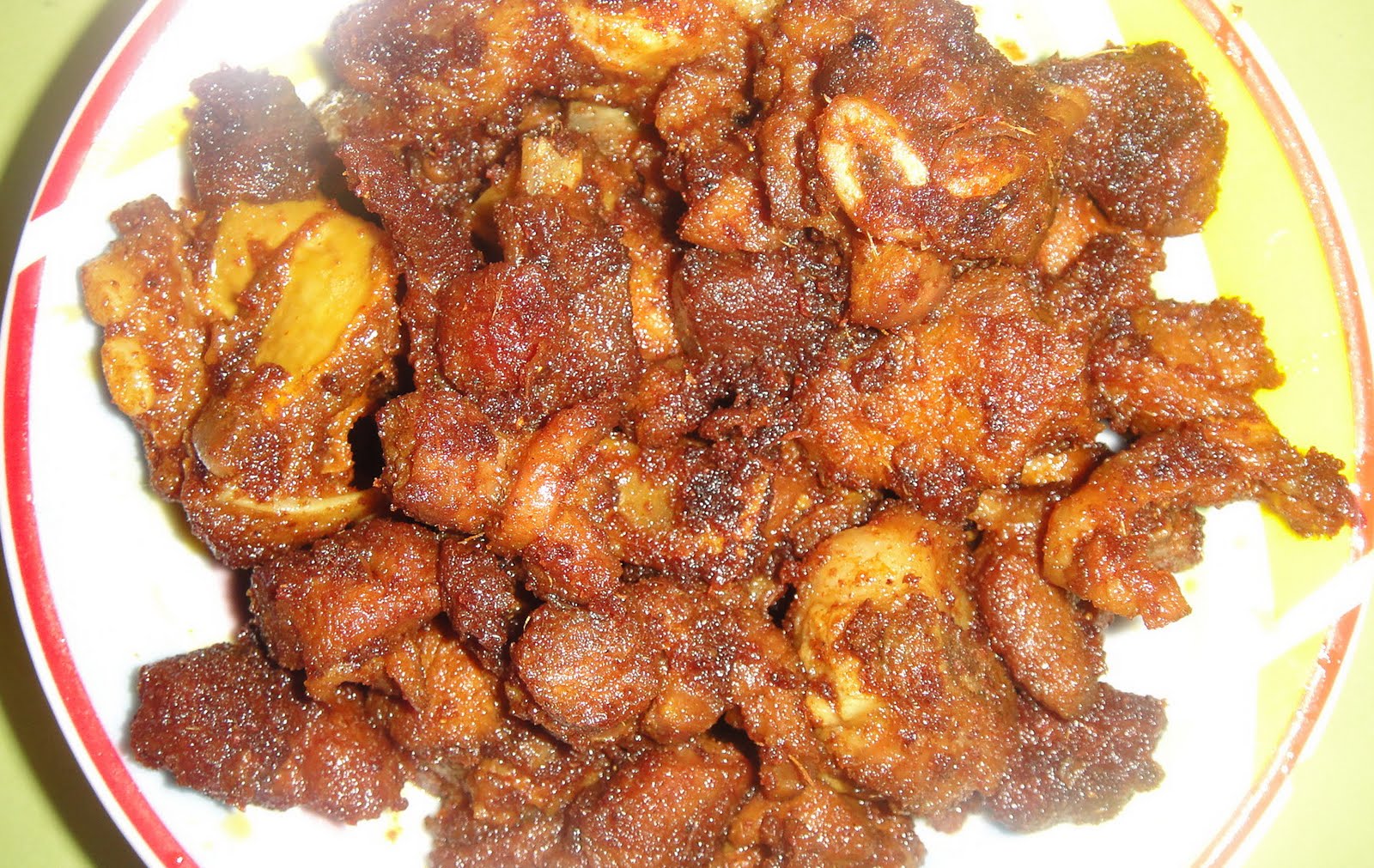 Malar's Kitchen: Mutton Chilli Chukka