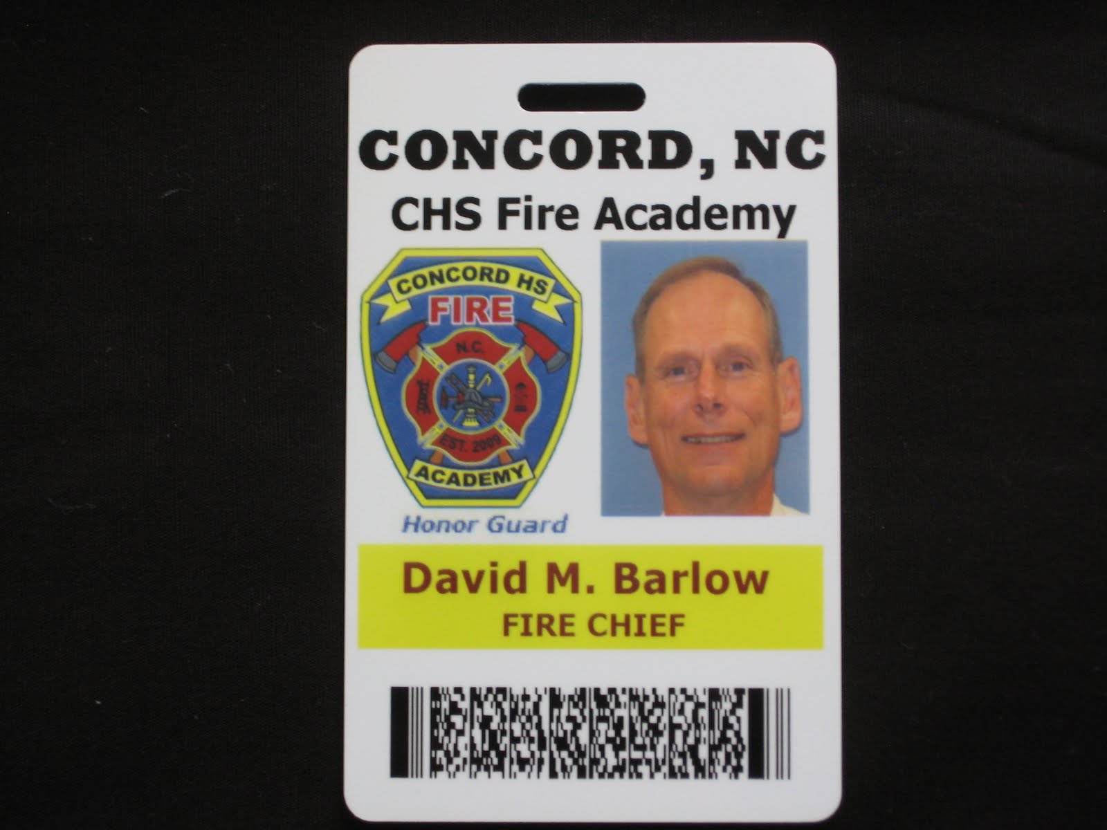 Concord High School Fire Academy: New ID Cards for the CHSFA
