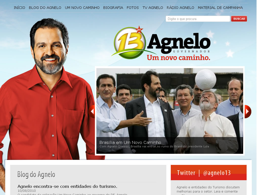 Olavo Soares: Sites dos candidatos ao governo - Distrito Federal