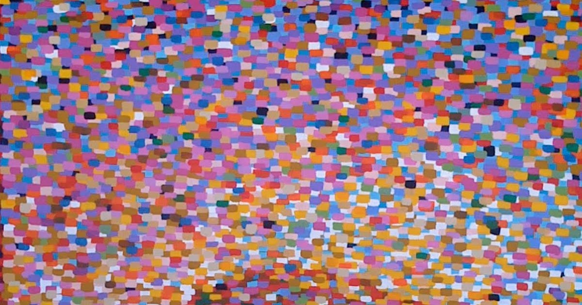 Pointillism By Denise Landis: DESERT SUNRISE by Denise Landis