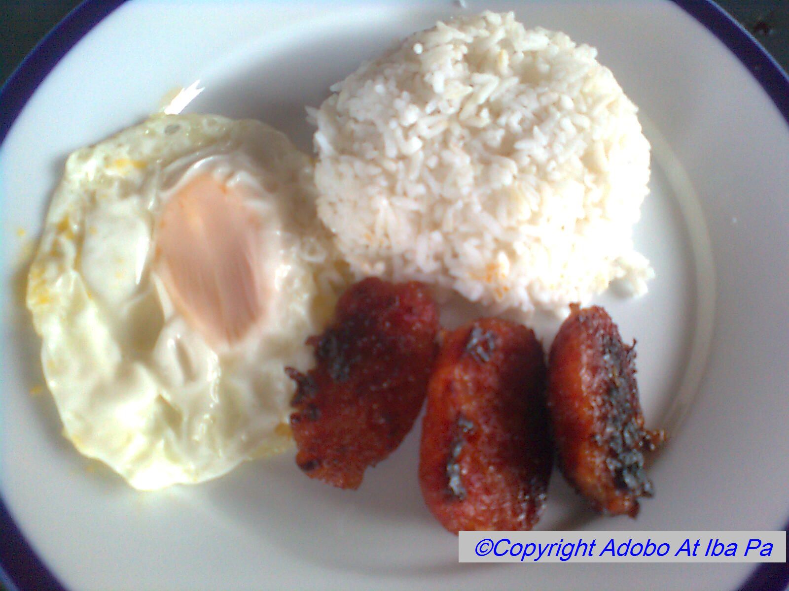 Adobo At Iba Pa | Pinoy Food Celebration: Longaniza with Sunny Side Up ...