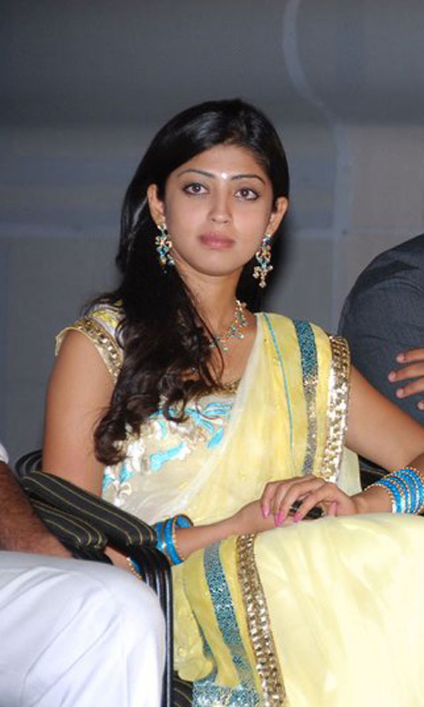 Praneetha looking Cute in Saree at EPEP Audio Launch