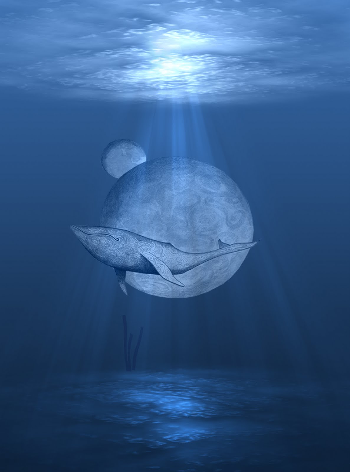 my photoshop: Underwater Scene
