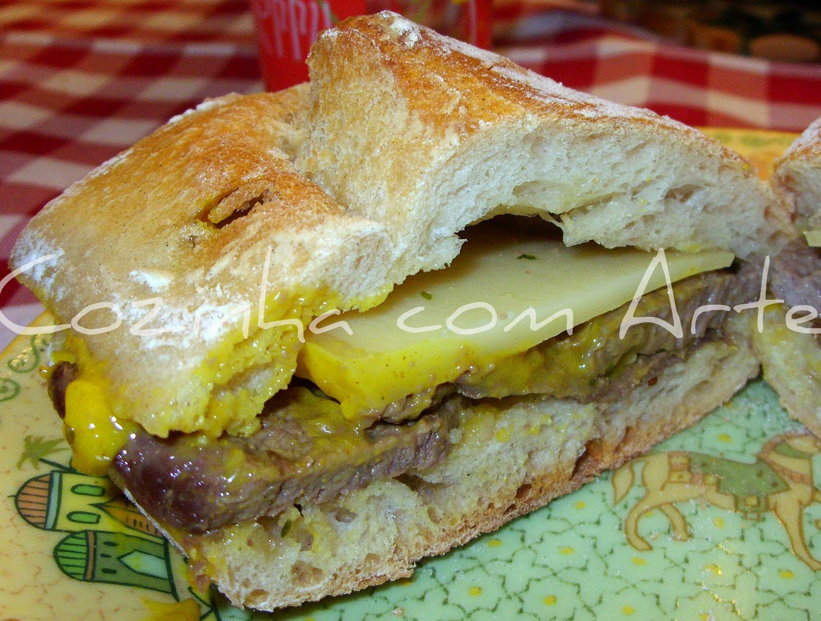 Cozinha com Arte: prego no pão