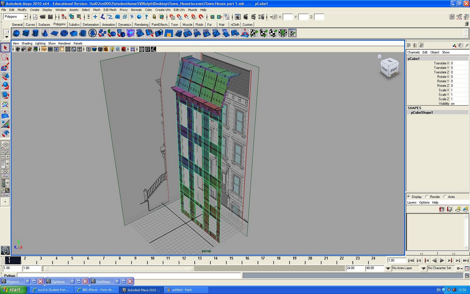 D R Designs: Maya Space project part 1