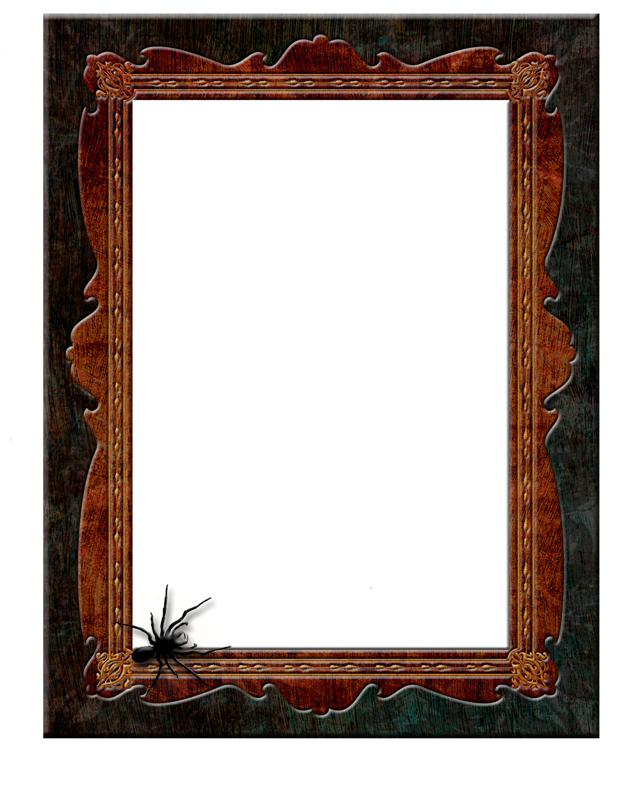 Spider Halloween Scrapbook Frame | Free Scrapbooking Supplies