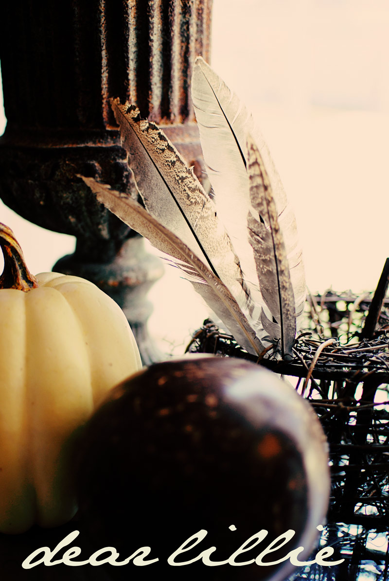 Dear Lillie: Some Fall Decorating...
