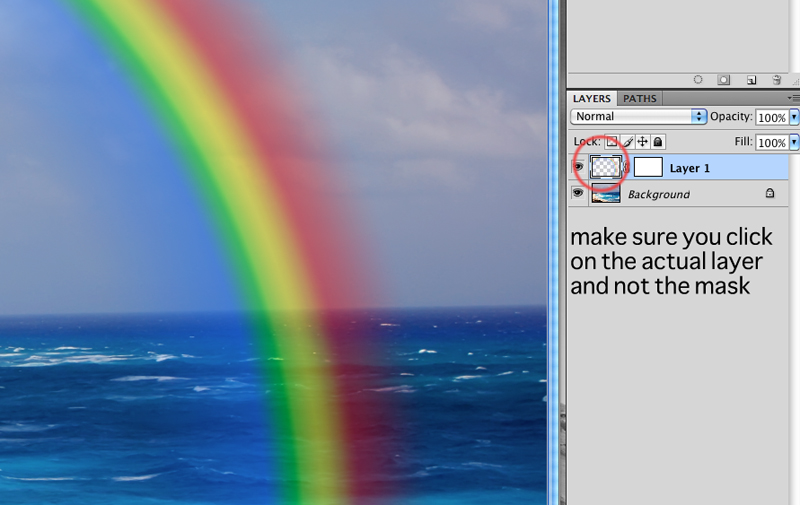 Paper Heart Camera: PS tutorial: Adding a rainbow