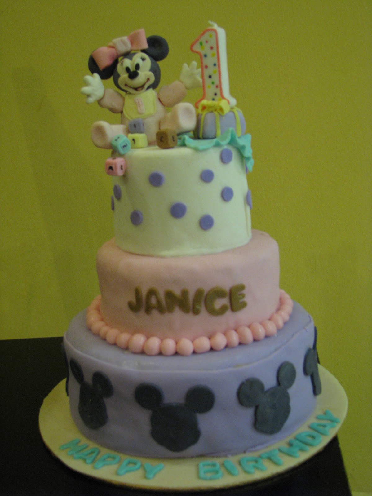 Mommy's little journal: Janice 1st Birthday Bash (PART 1): The cake ...