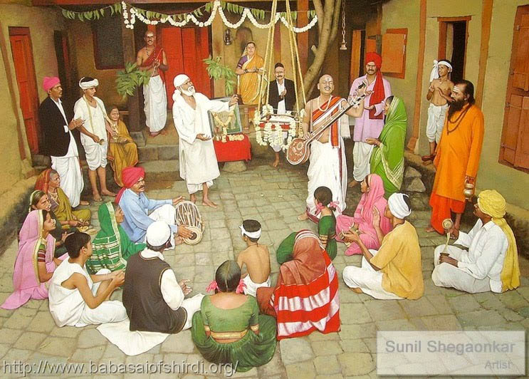 Sai Wallpaper: Pictorial Representation of Life of Sai Baba # 4