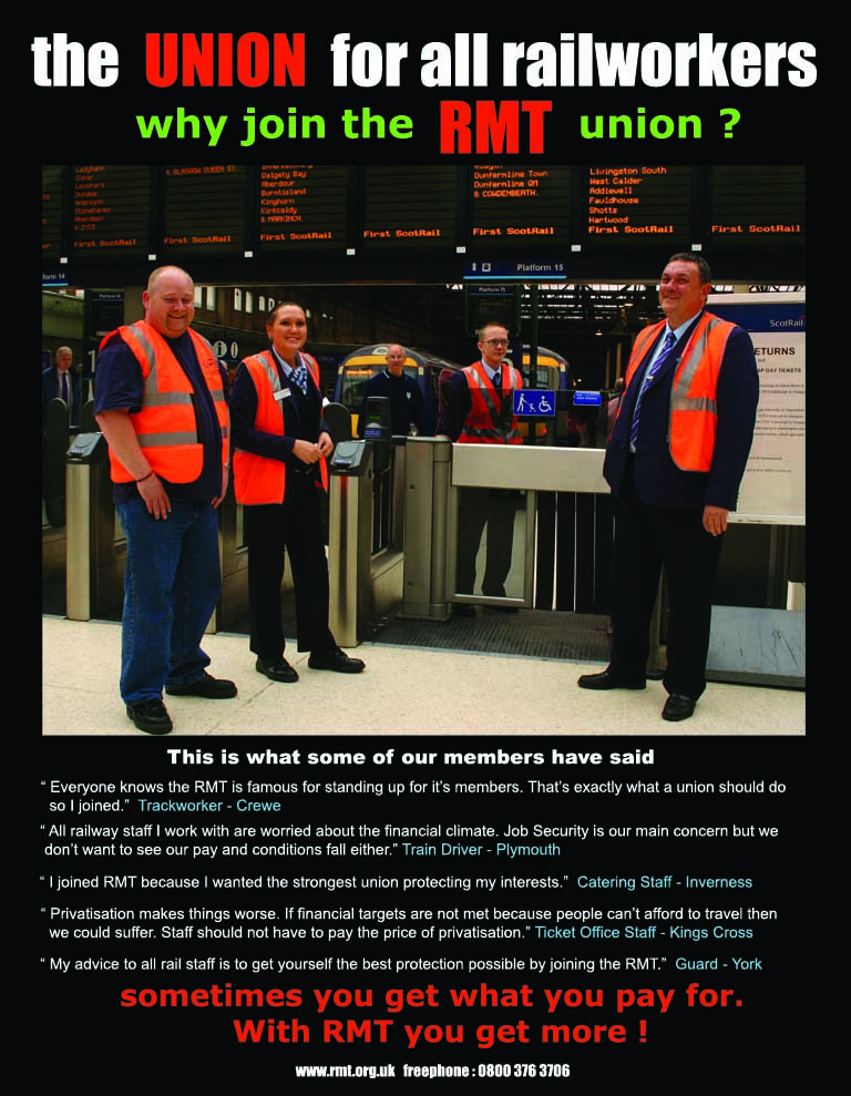 RMT EDINBURGH BRANCH: POSTERS