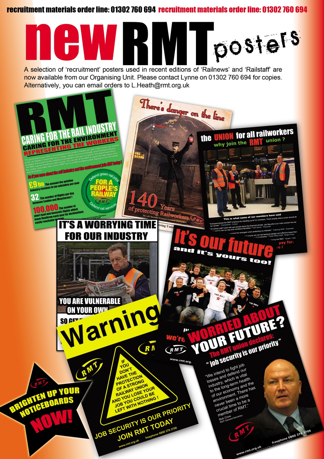 RMT EDINBURGH BRANCH: POSTERS