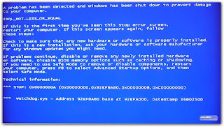 模擬藍色當機畫面 (BSOD) 的 kuso 螢幕保護程式 - BlueScreen Screen Saver ~ Jackbin 的懶人筆記