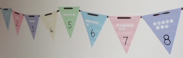 Sun Hats & Wellie Boots: Simple Homemade Number Bunting