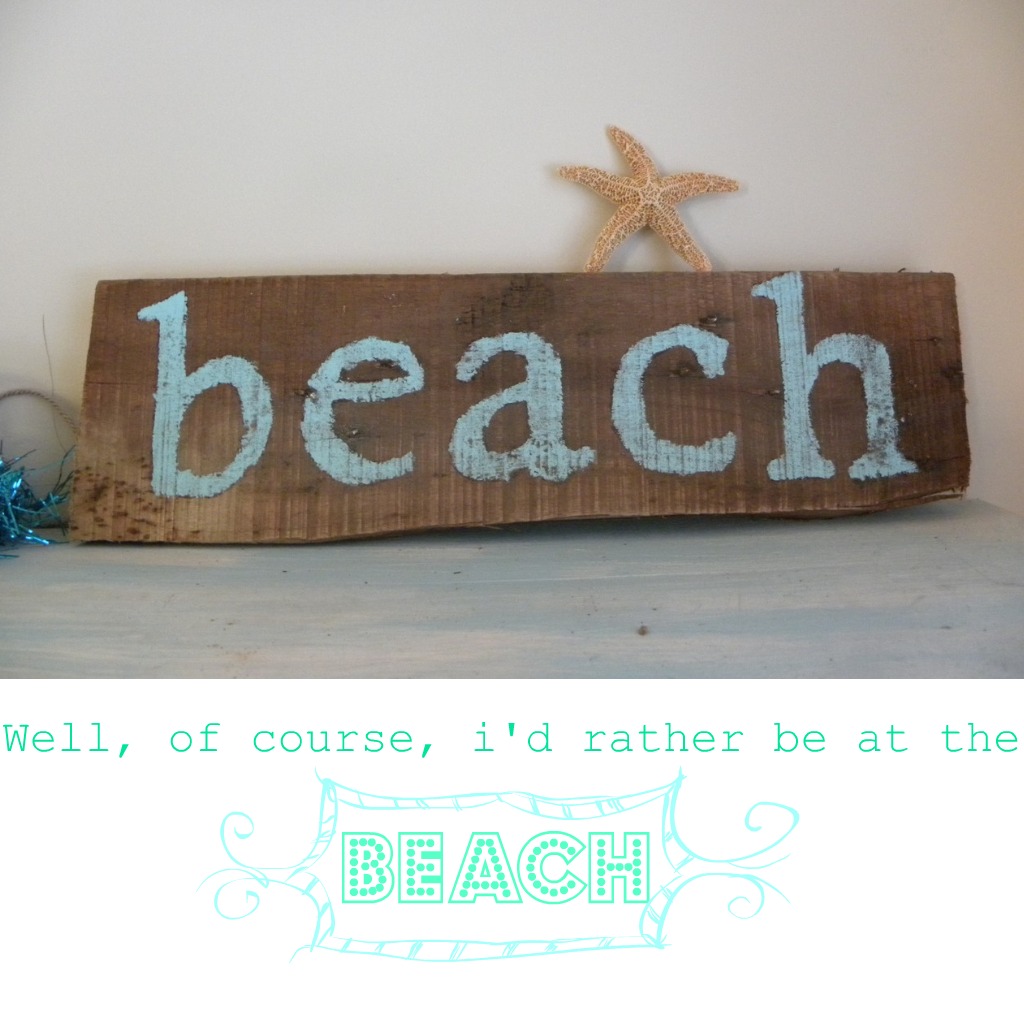 Simple Daisy: {beach sign}