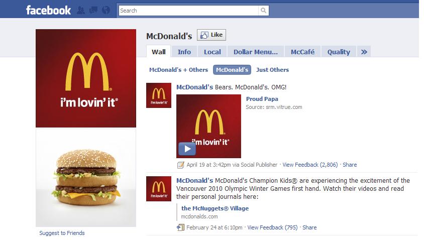 Mocoma: Marketing communication: McDonald's and Facebook go into ...