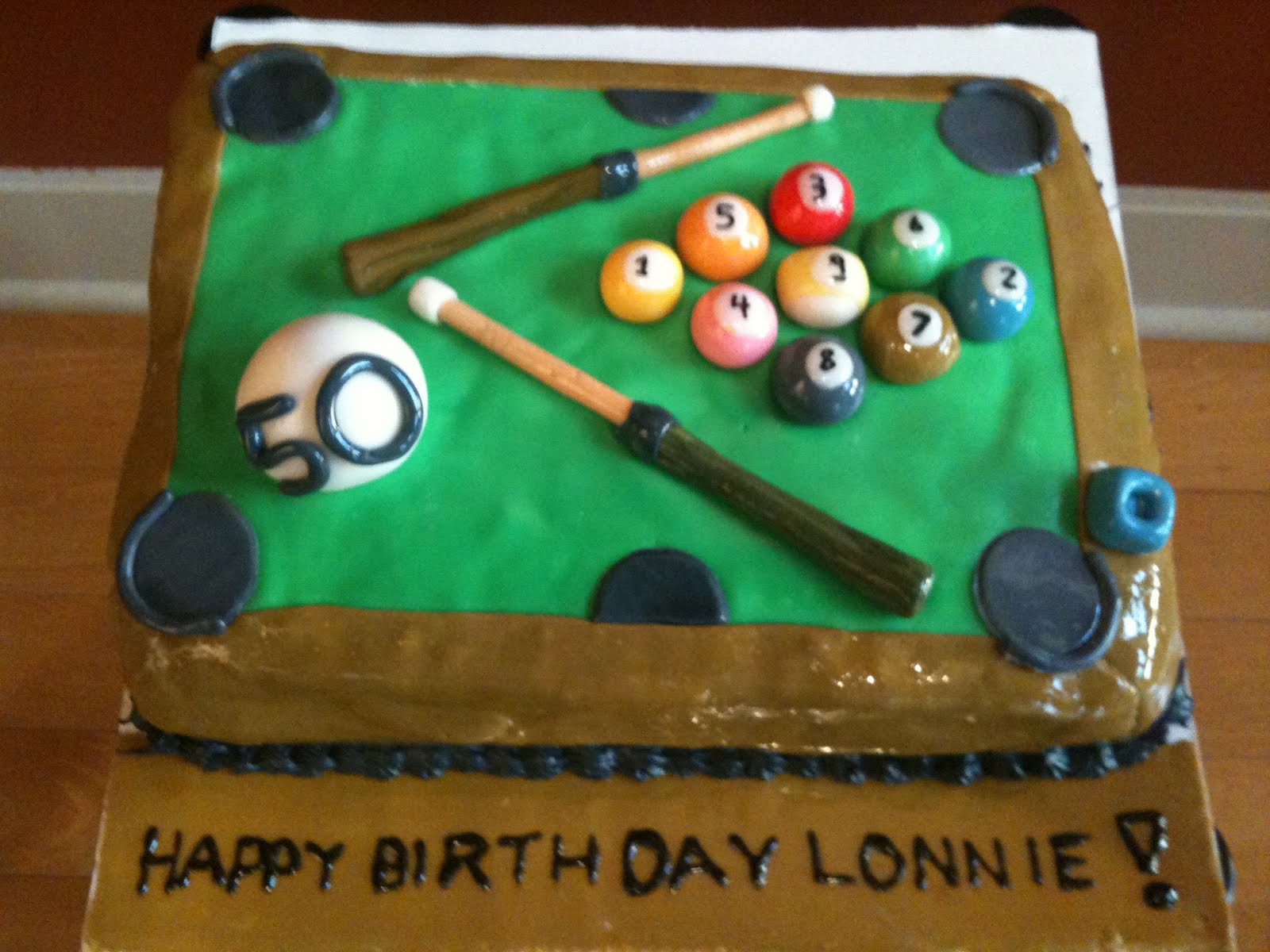 Cake Bossa Nova: Pool Table Cake!
