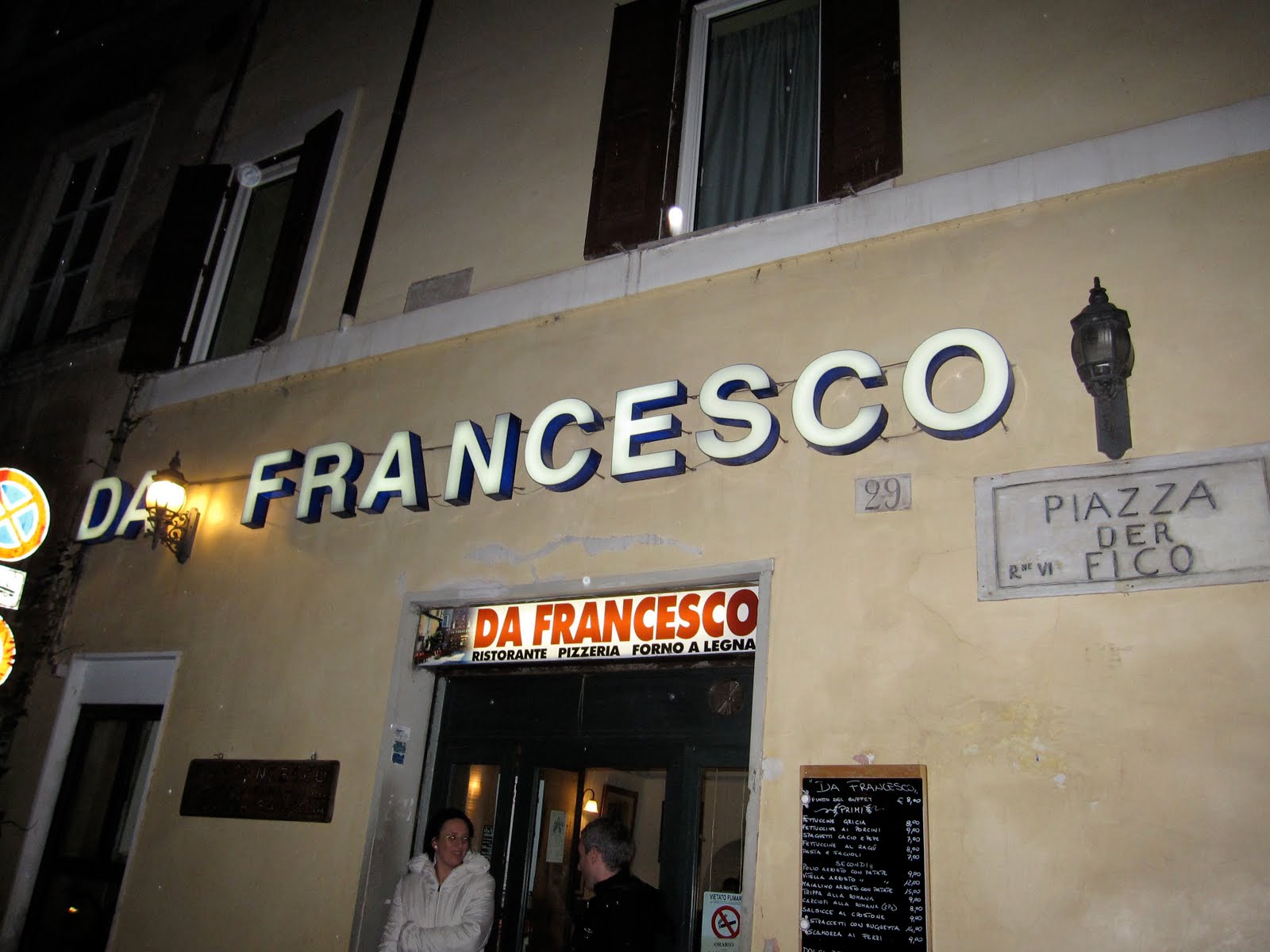 Rob G Restaurant Recs: Roma - Da Francesco