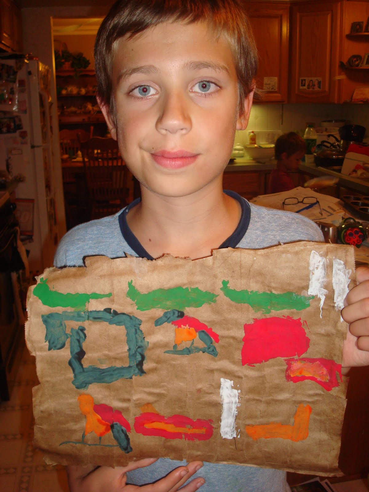 Journeying with Joy: Making Paper from "Papyrus" and Painting Hieroglyphics