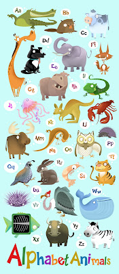 otto's dish: Alphabet Animals
