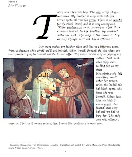 Middle School Computer Lab Blog: Black Death Journal