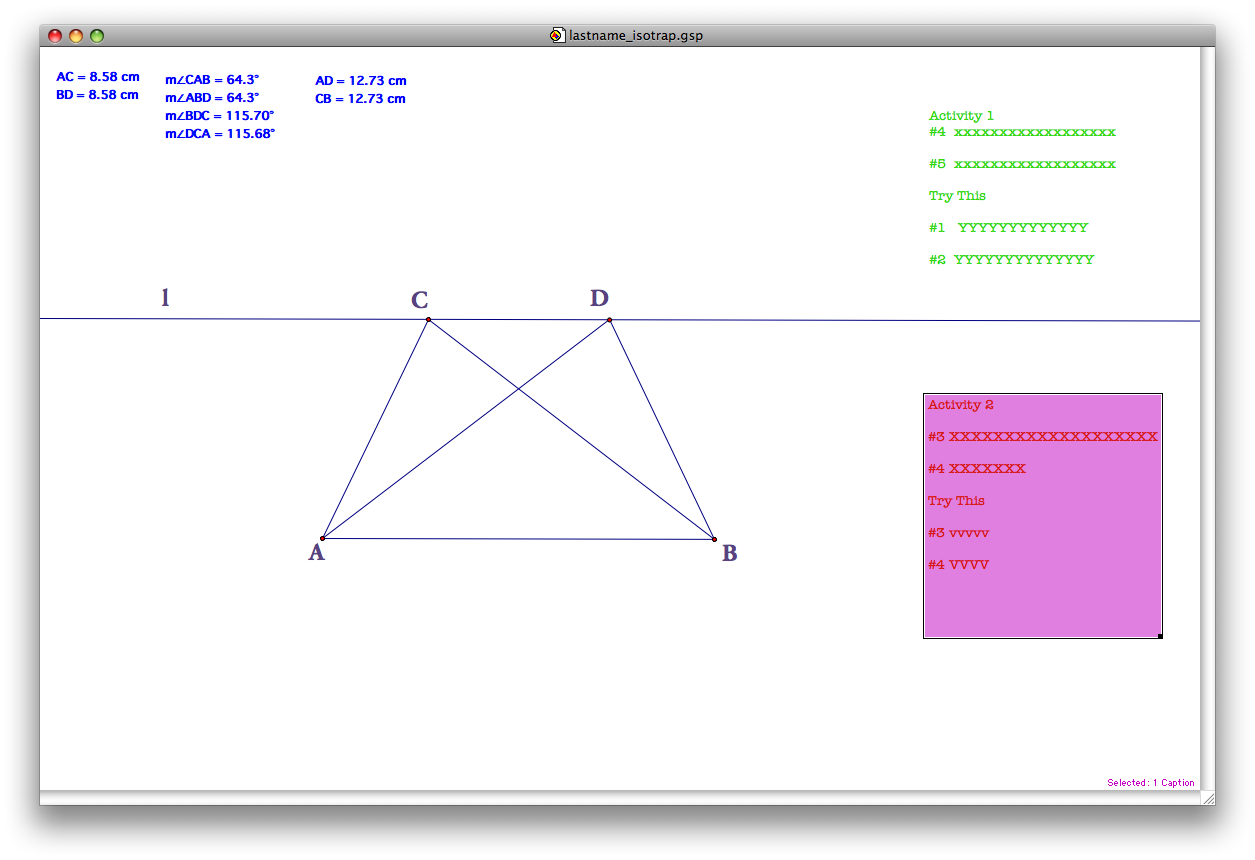 Middle School Computer Lab Blog: Isosceles Trapezoids and Geometer's ...