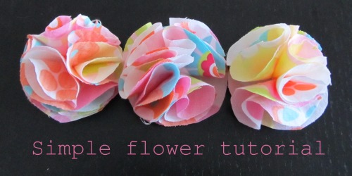 Sew BBQGAL: Simple flower you can use ANYWHERE