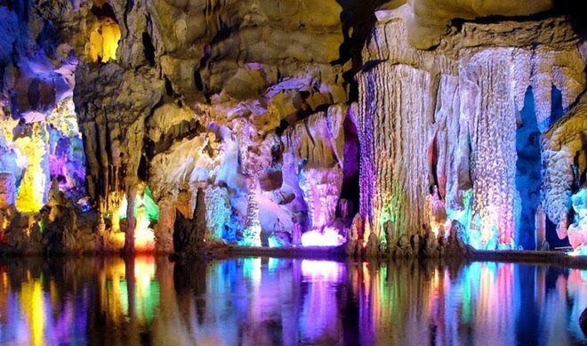 light color sound: colored caverns