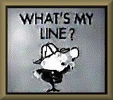 KINESCOPE HD: VINTAGE VIDEO GAME - WHAT'S MY LINE? - CBS-TV - CIRCA ...