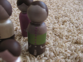 Twelve Crafts Till Christmas: wood crafts week - painting people