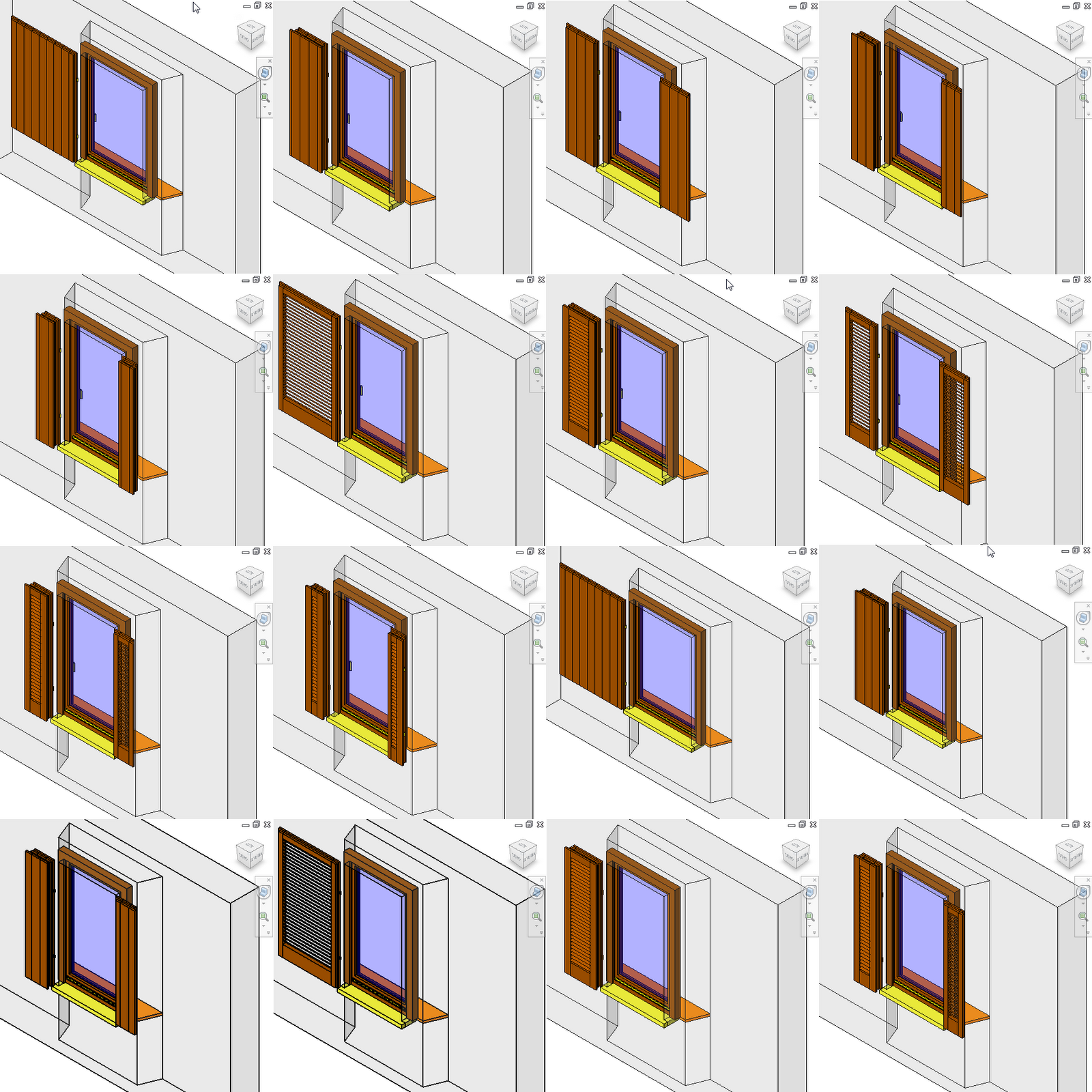 LaboratorioRevit: Finestre "Serie 3DA" - Infisso ad 1 anta.