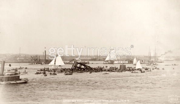 New York - History - Geschichte: The Blasting of Flood Rock (1885)