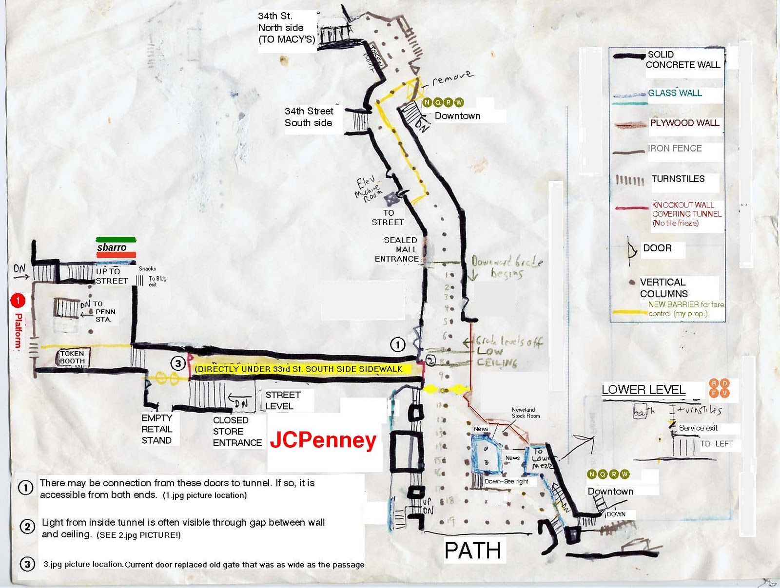 New York - History - Geschichte: Gimbel's Passageway