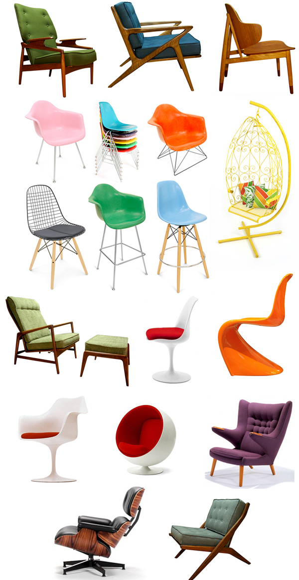 Oh So Lovely Vintage: Our retro chair wishlist.