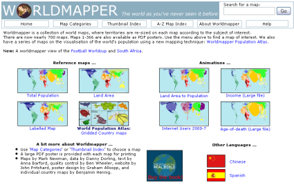 under the raedar: Creating Cartograms - Some Options