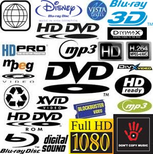 Mega Pack multimedia logos in vector for DVD Cover production - Vivid ...