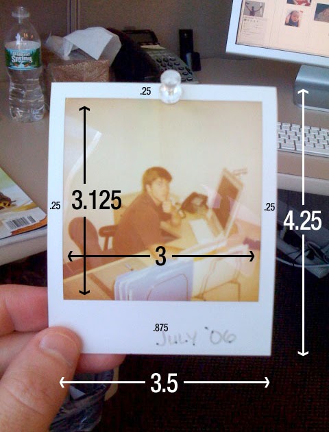 Chip O'Toole's Blog: Polaroid Dimensions