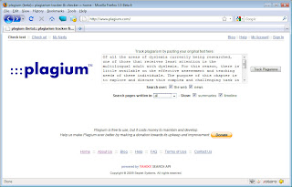 Techno Dys: 12. Plagiarism checker from Plagium