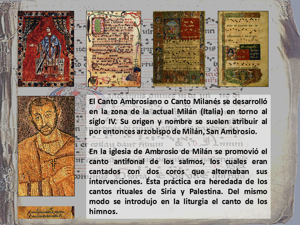 Apreciación Musical: El Canto Litúrgico Ambrosiano