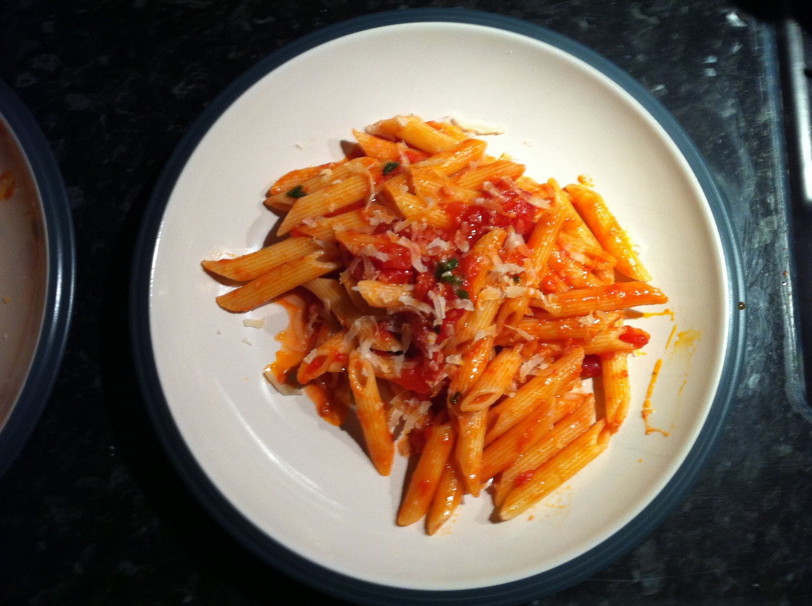 all of my food and other things: Penne Napolitana