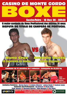 Na Hora: TÍTULO DE CAMPEÃO DE PORTUGAL EM BOXE PROFISSIONAL