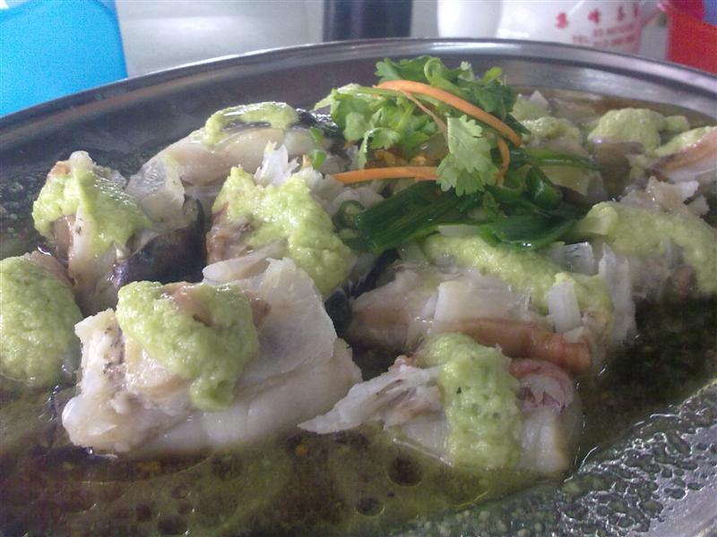 kajangfood: Serdang Lama Steamed Fish Head