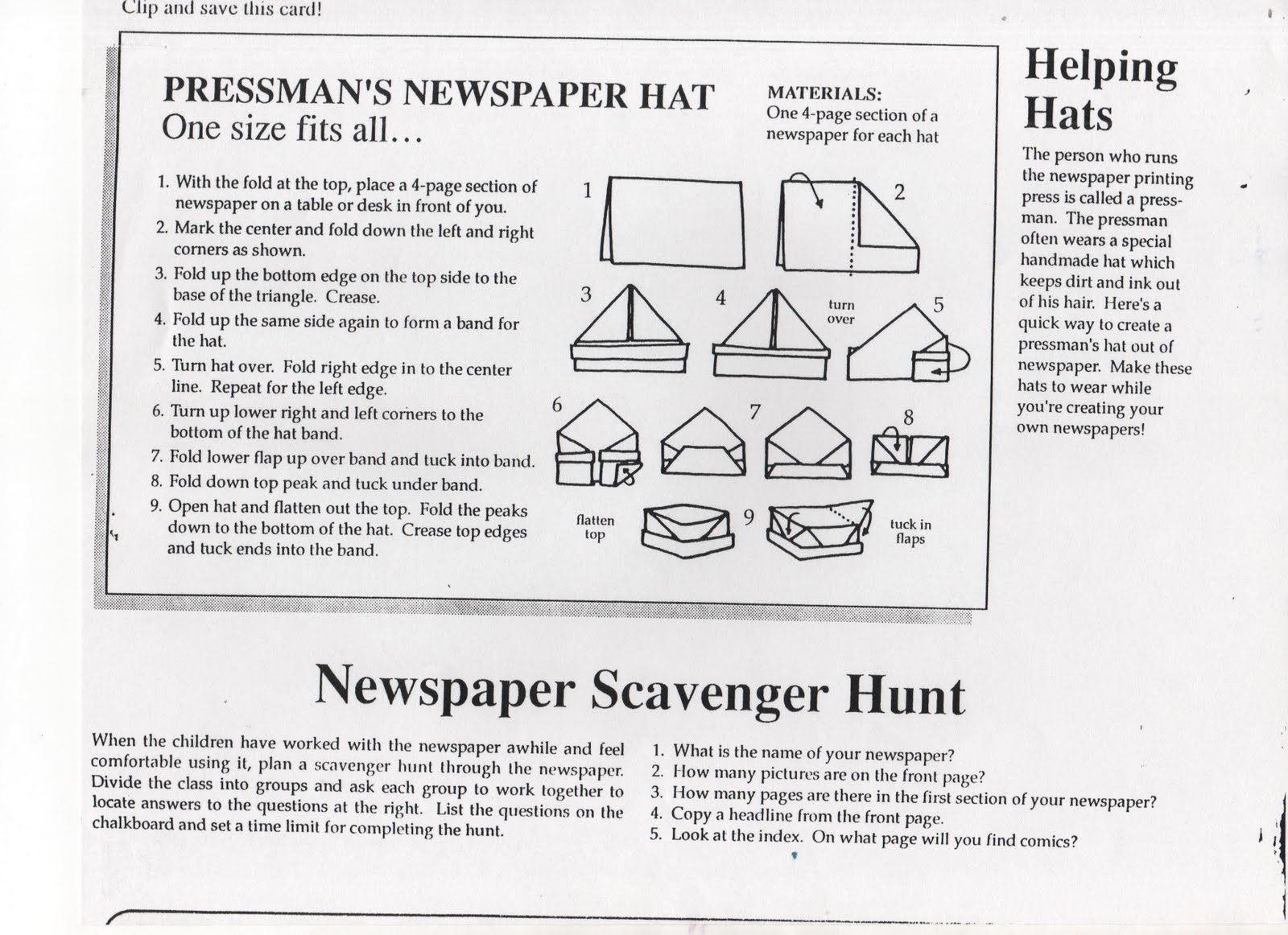 ELEMENTARY SCHOOL ENRICHMENT ACTIVITIES: HERE'S THE SCOOP