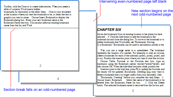 Section Breaks: Create or Insert, Delete, Control, Format, Cut, Copy ...