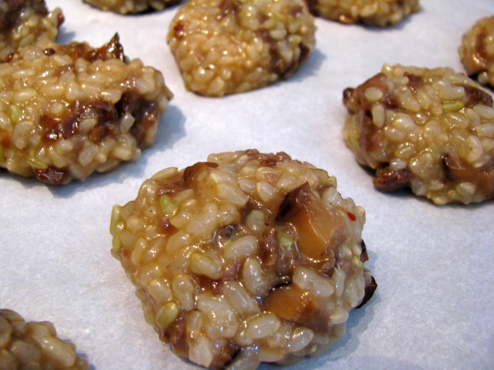 Savory Sweet Living: Fried Brown Sticky Rice Balls with Duck Sausage
