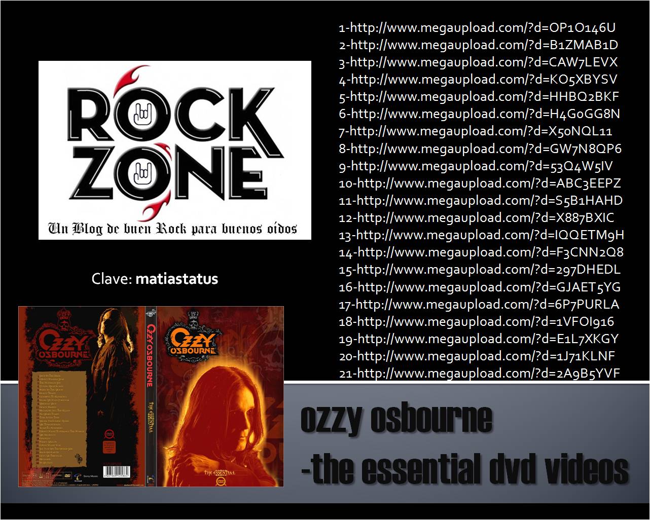 rockzone: ozzy osbourne - the essential dvd videos