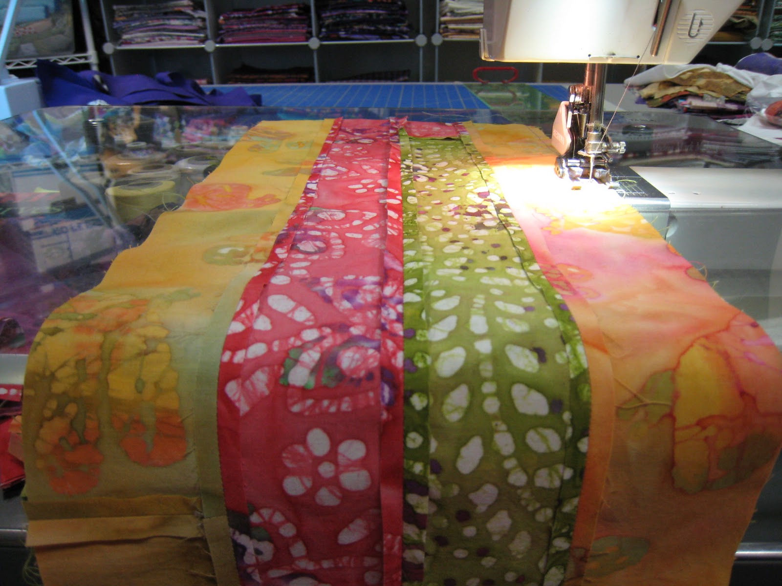 WedeWorks: Jelly Roll Batik Lap Quilt