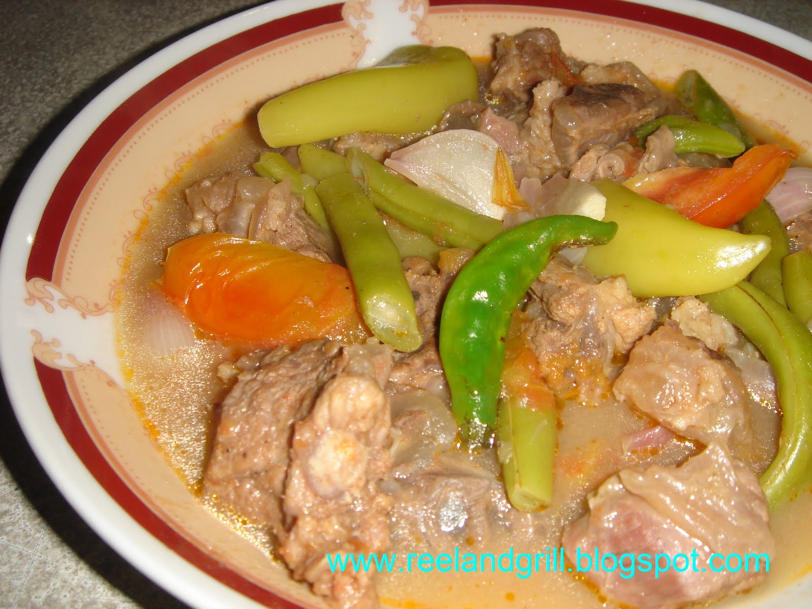 Reel and Grill: Sinigang na Baka (Beef Stew in Tamarind)